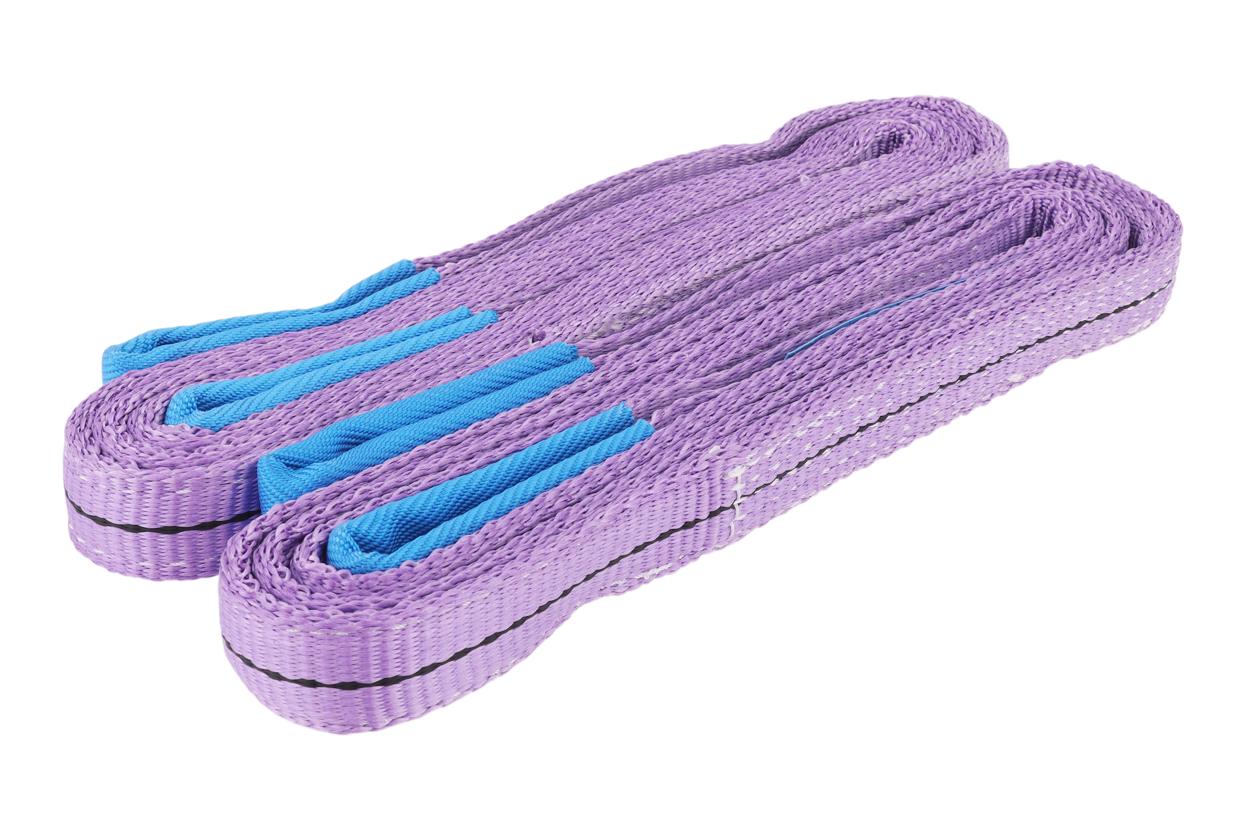 Set of 2 lifting straps 3m with reinforced loops » WLL 1to