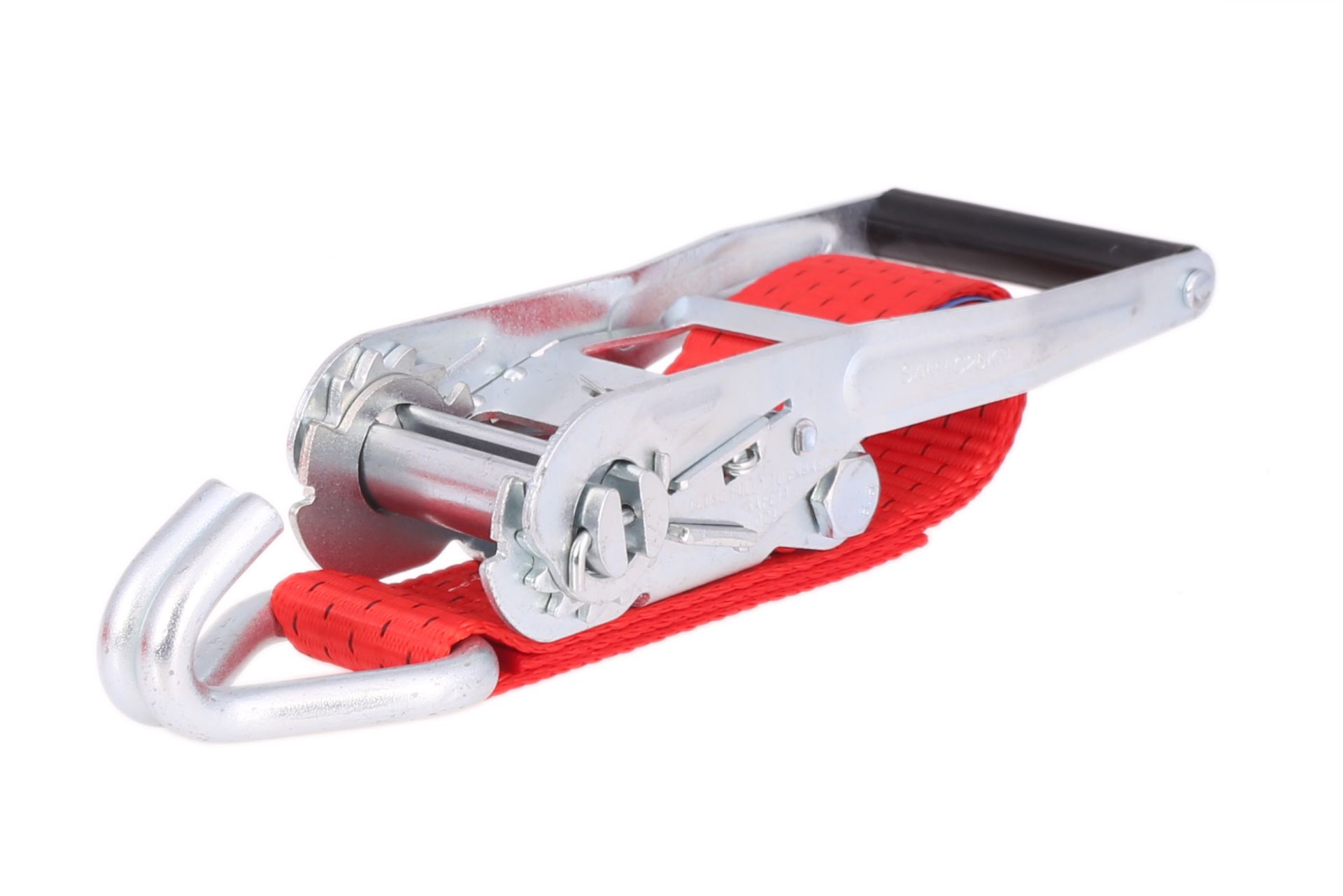 Festende mit Kurzhebelratsche 0,5m 50mm rot » LC 2500 daN